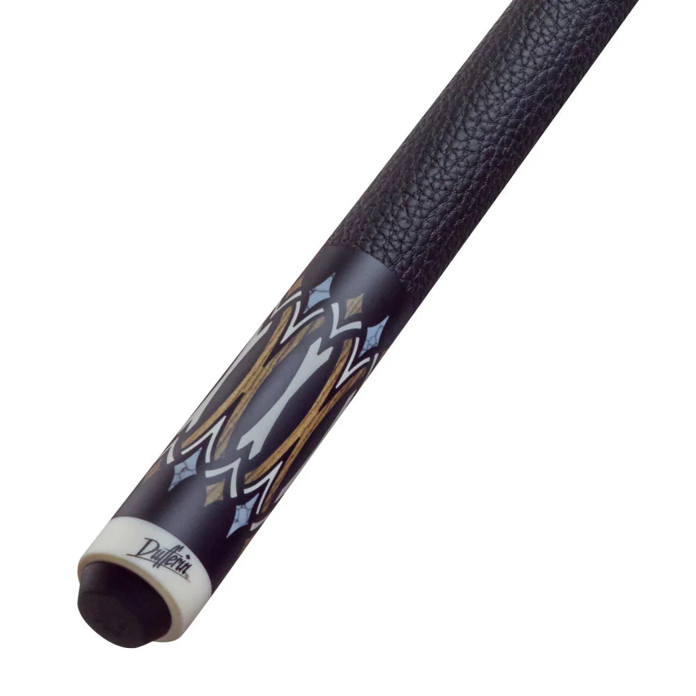 Dufferin Midnight Bocote Cross Cue with Embossed Leather Wrap – Cue Pros