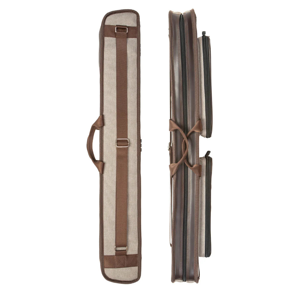 Lucasi Duo Nylon 2x4 Soft Case - Grey Brown